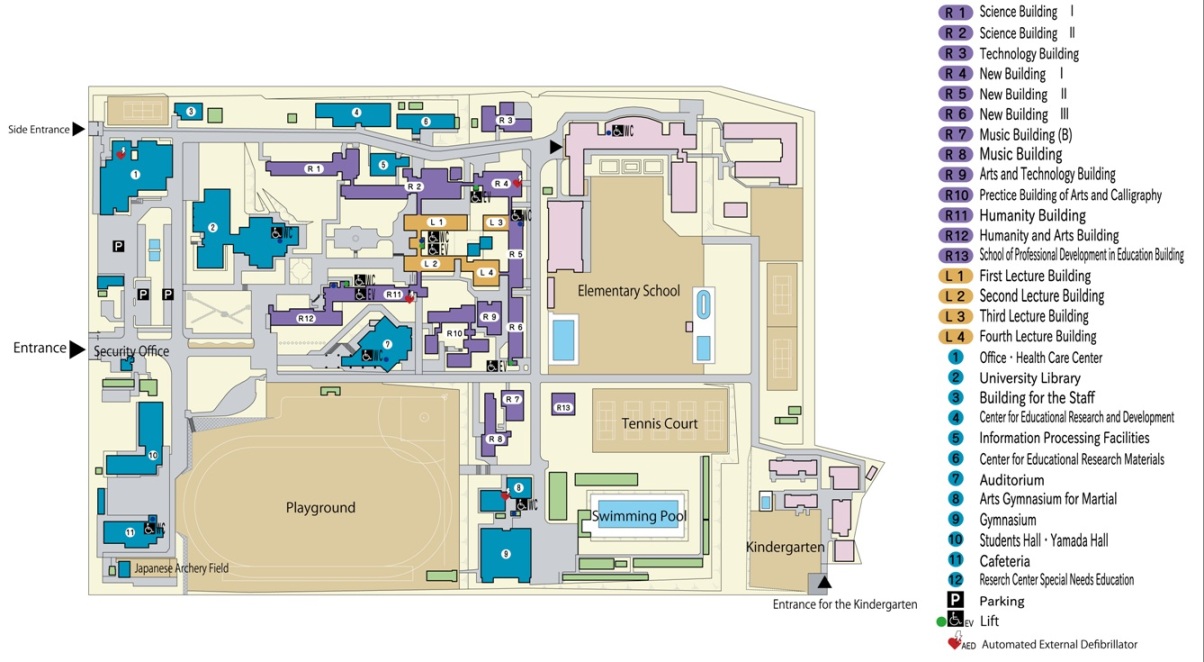 Nara University of Education - Campus Map